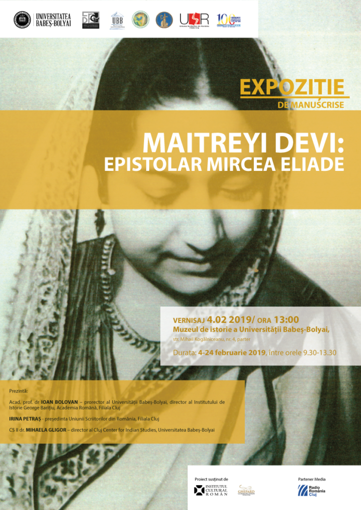 Vernisajul expoziției de manuscrise „Maitreyi Devi: Epistolar Mircea Eliade”, organizat la UBB ...